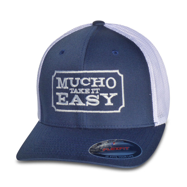 Ticket Hat v2 - Navy FlexFit – Mucho Take It Easy